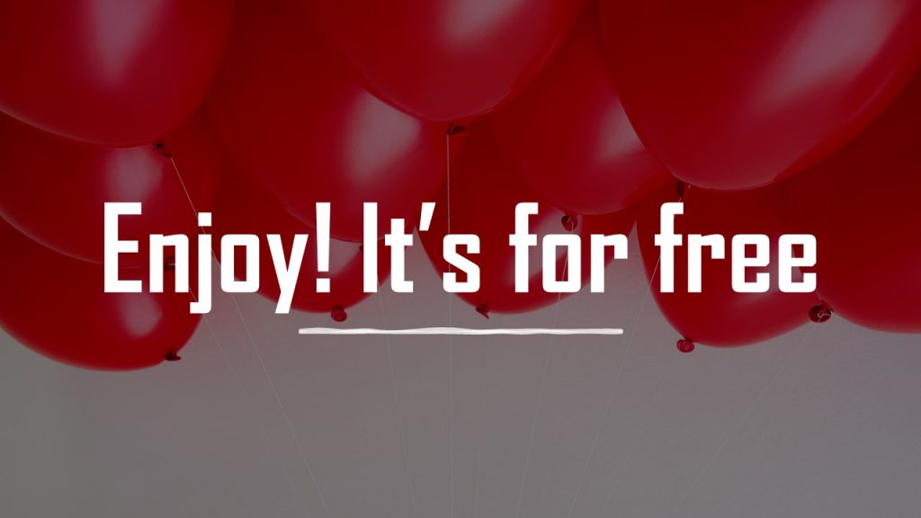 Enjoy! It's for free - INSIDER